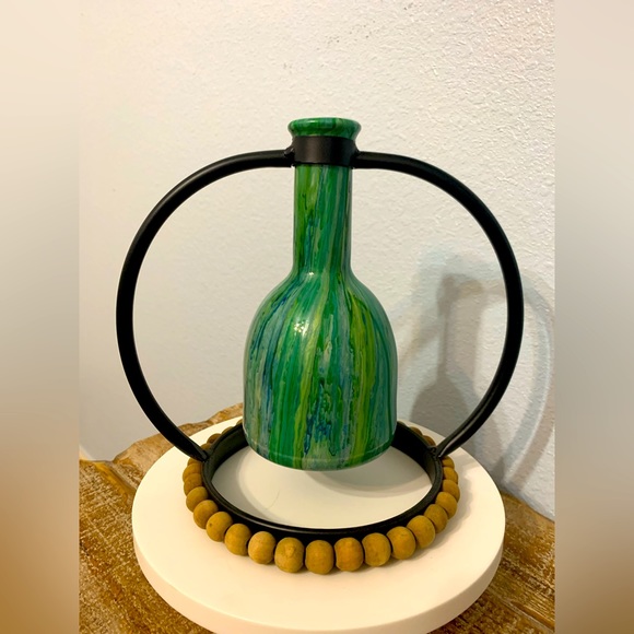 Accents | Rod Iron Holder Vase Vase Handmade | Poshmark